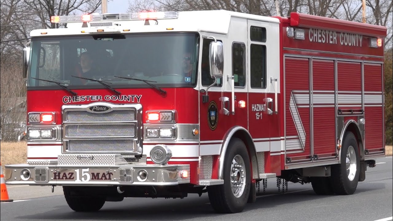Chester County Department of Emergency Services Hazmat 15-1 Responding ...