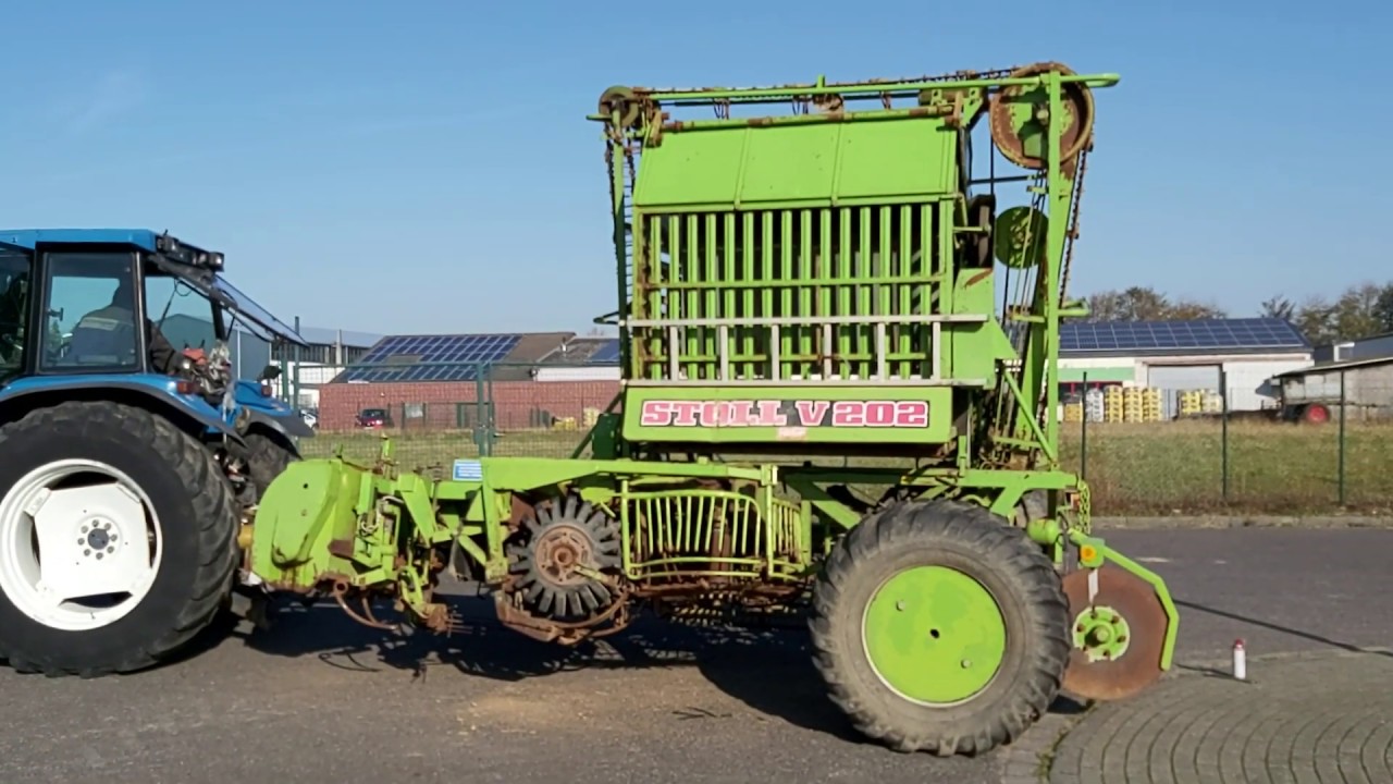 Rübenroder Stoll V 202, 1988 - YouTube