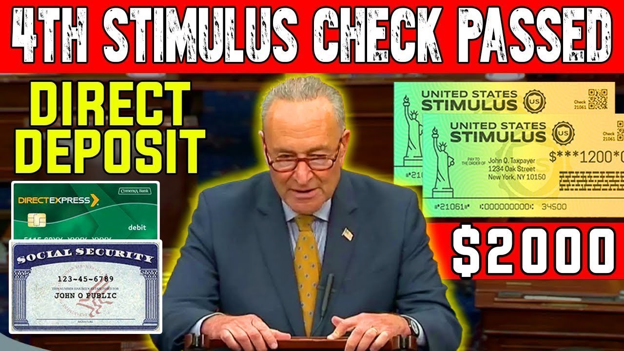 4th Stimulus Check Passed! $2000 Direct Deposit For all Seniors on ...