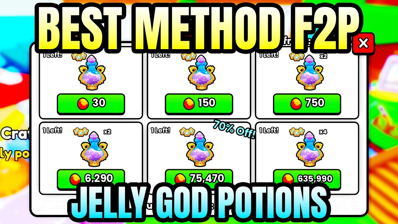 How To Get Jelly God Potions F2P Super Fast in Pets Go - YouTube