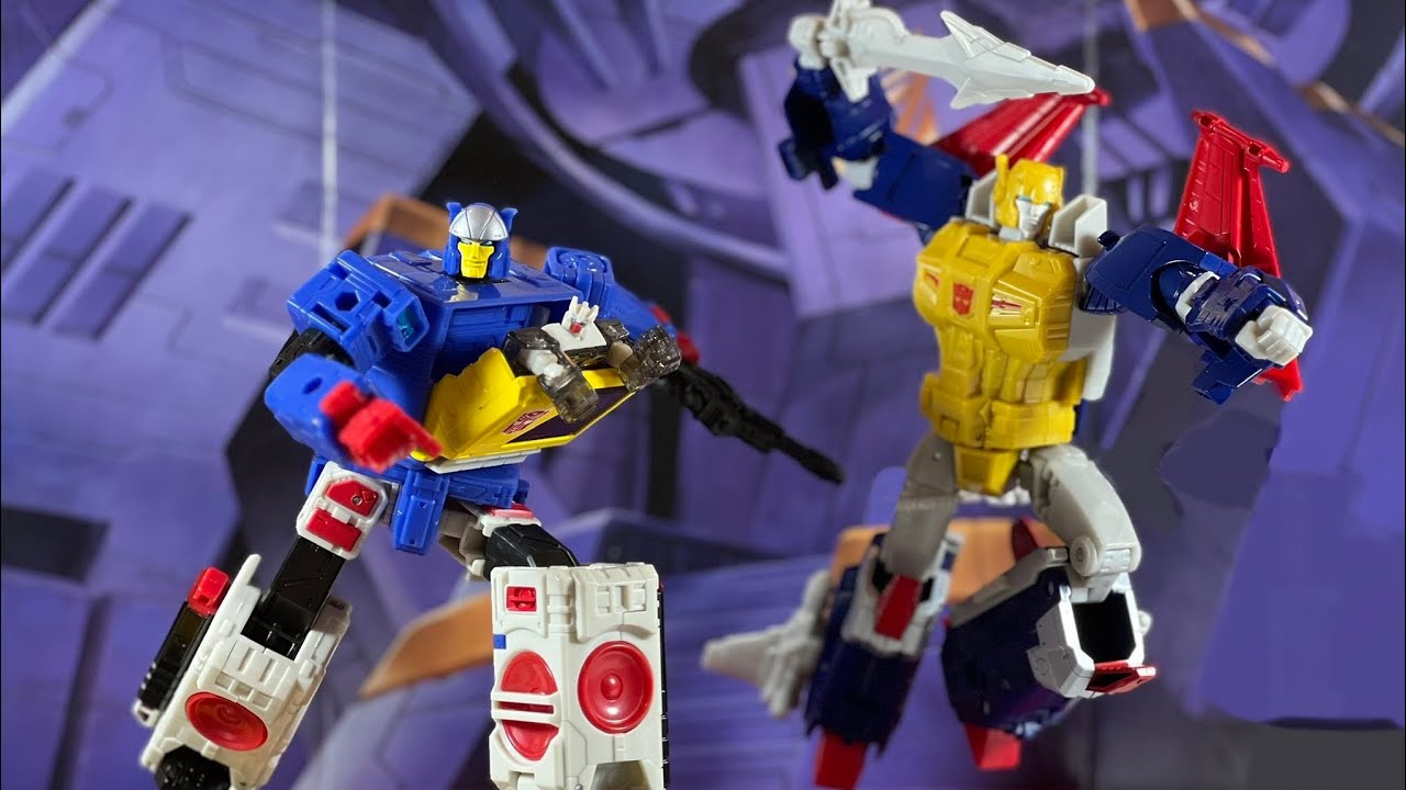 Transformers Legacy Evolution Autobots MetalHawk and Twincast action figures review - YouTube
