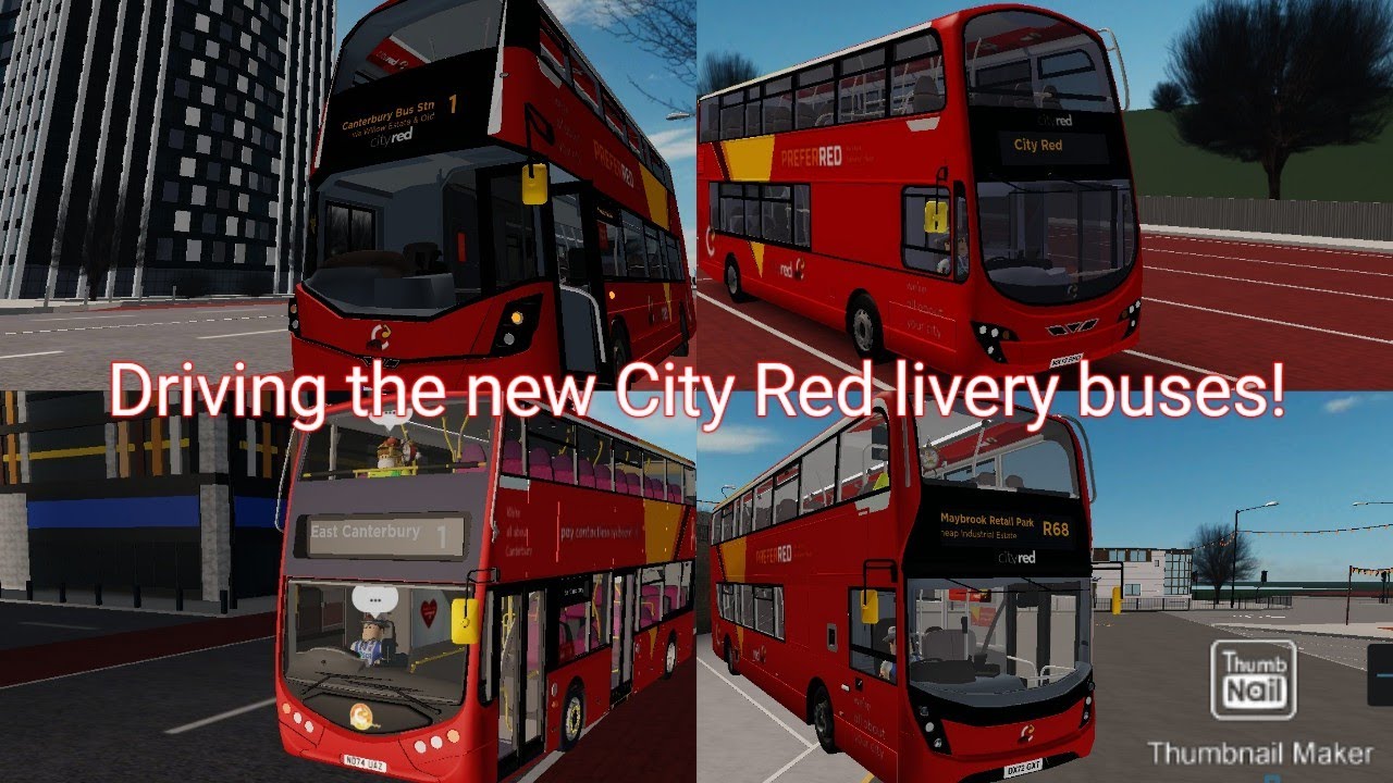 Driving all the new cityred livery buses in Canterbury! - YouTube