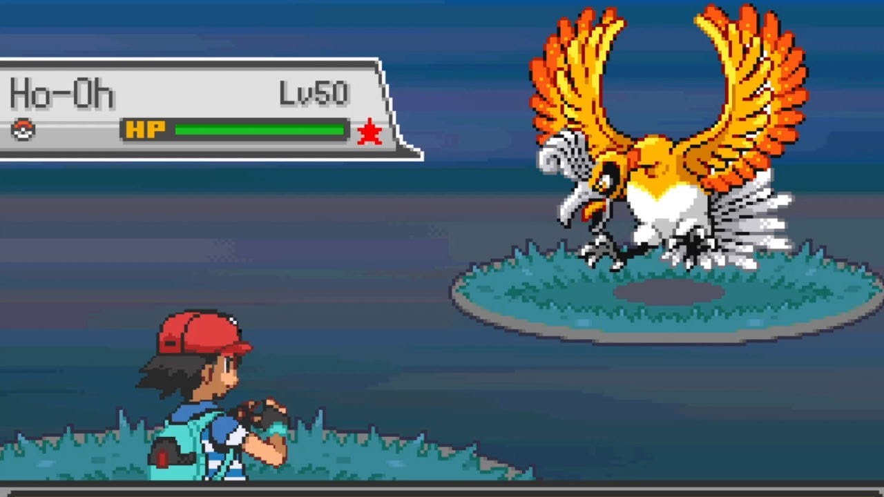 LIVE! 1% SHINY HO-OH IN FIRE ASH (Fangame)! DURING PROFESSOR OAK ...