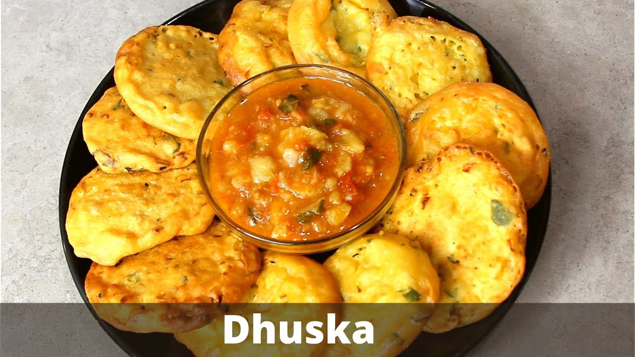 Dhuska Recipe | How To Make Dhuska | Deep fried rice-dal breakfast ...
