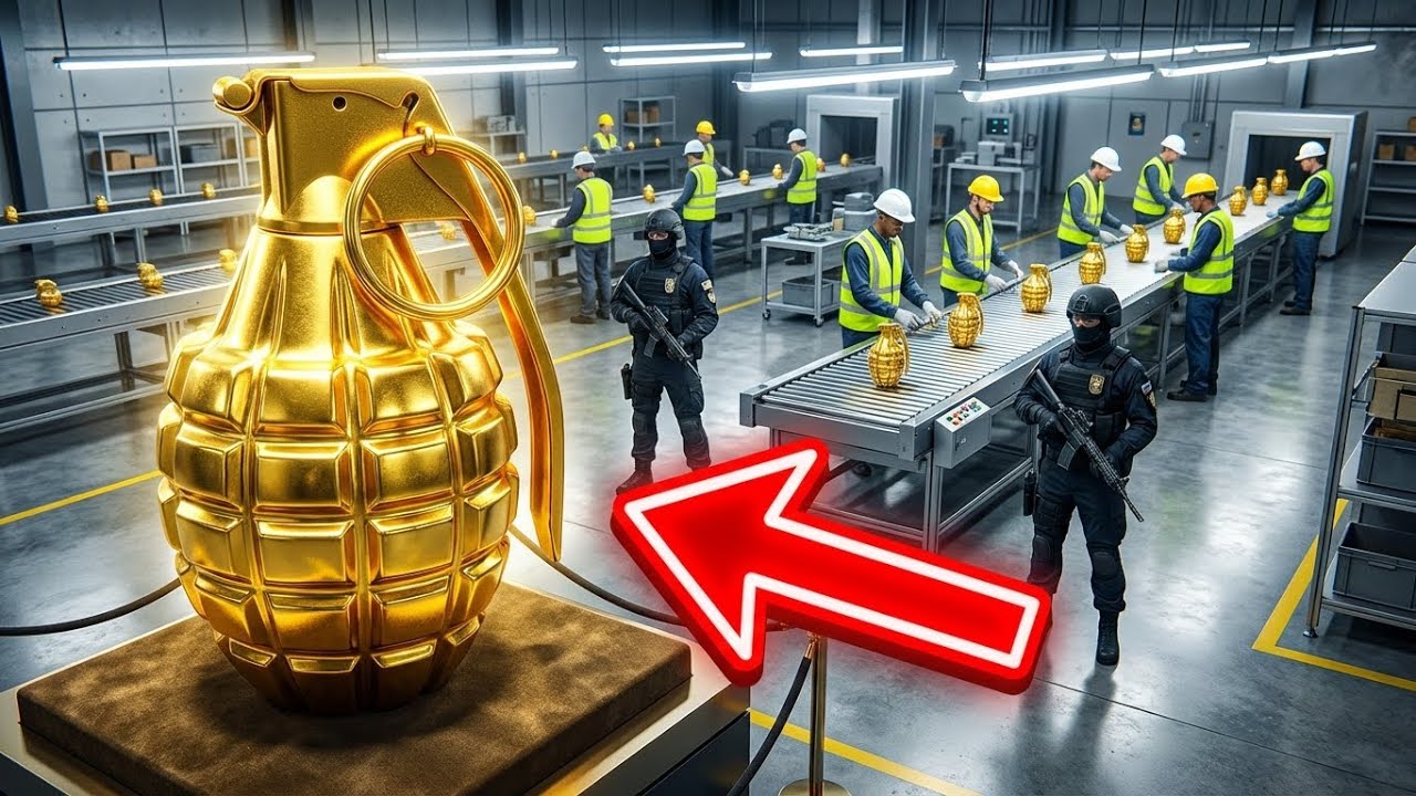Inside the 24K Gold Factory – M67 Fragmentation Grenade in Solid Gold ...
