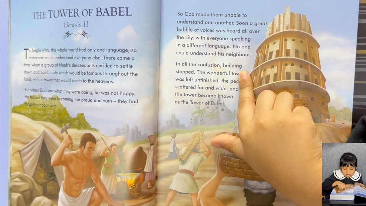 The Tower of Babel | Genesis 11 | 4-year-old Fil-Indian kid. - YouTube