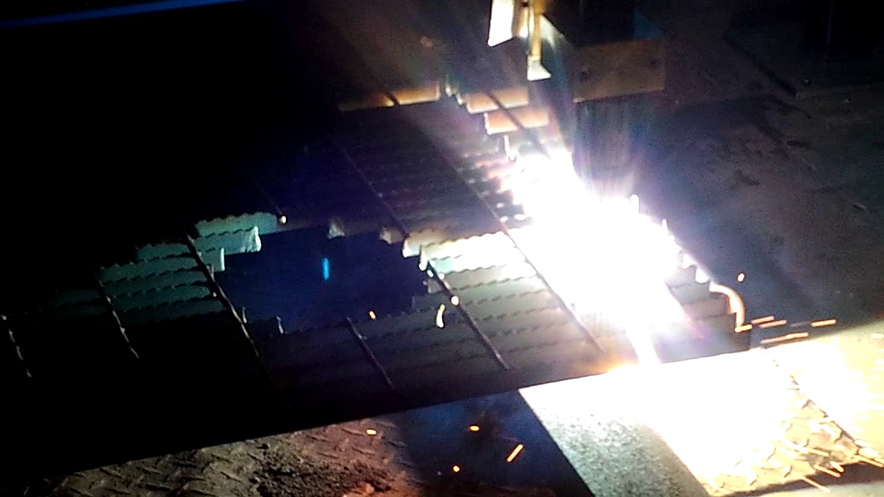 CNC Plasma / Oxyfuel Grating Cutting system - YouTube