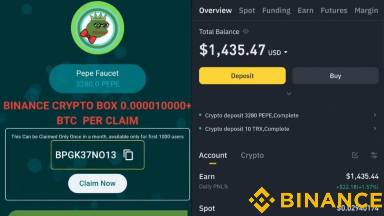 Pepe Faucet - Earn Free PEPE Coin By Watching Ads Binance Only (Payment ...