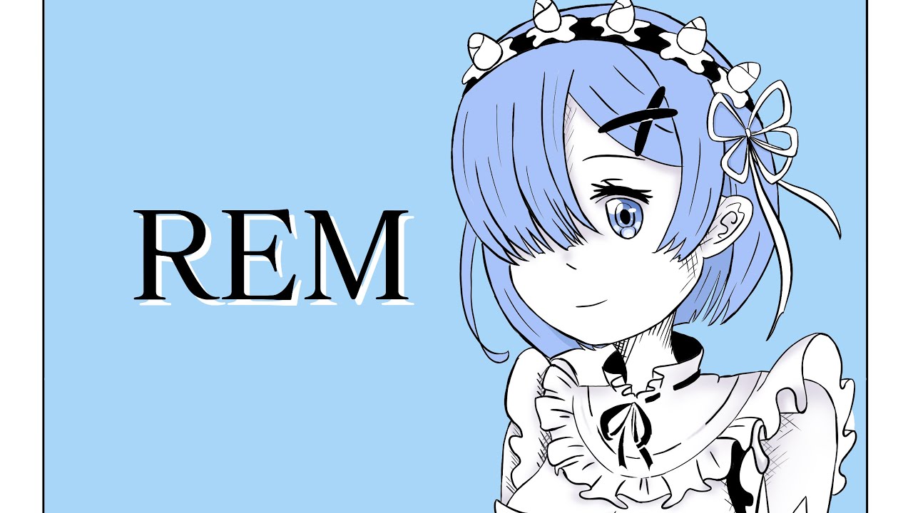 【Re zero】REM digital art drawing - YouTube
