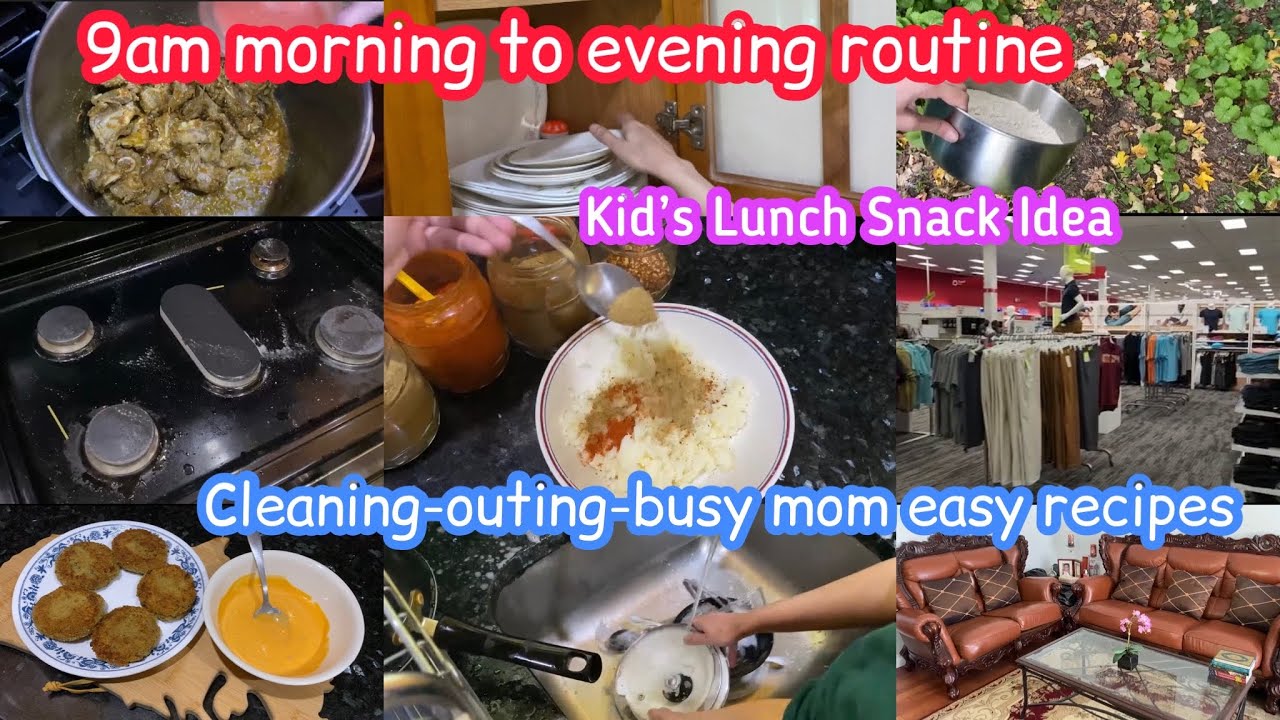 Kid’s Lunch Snack Idea | 8 Am Morning to Evening Routine-Busy Mom Easy ...