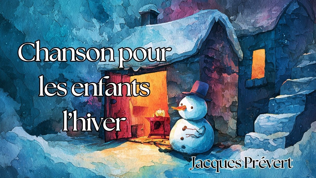 🎵 Bonhomme De Neige, Jacques Prévert, Chanson pour les enfants - YouTube