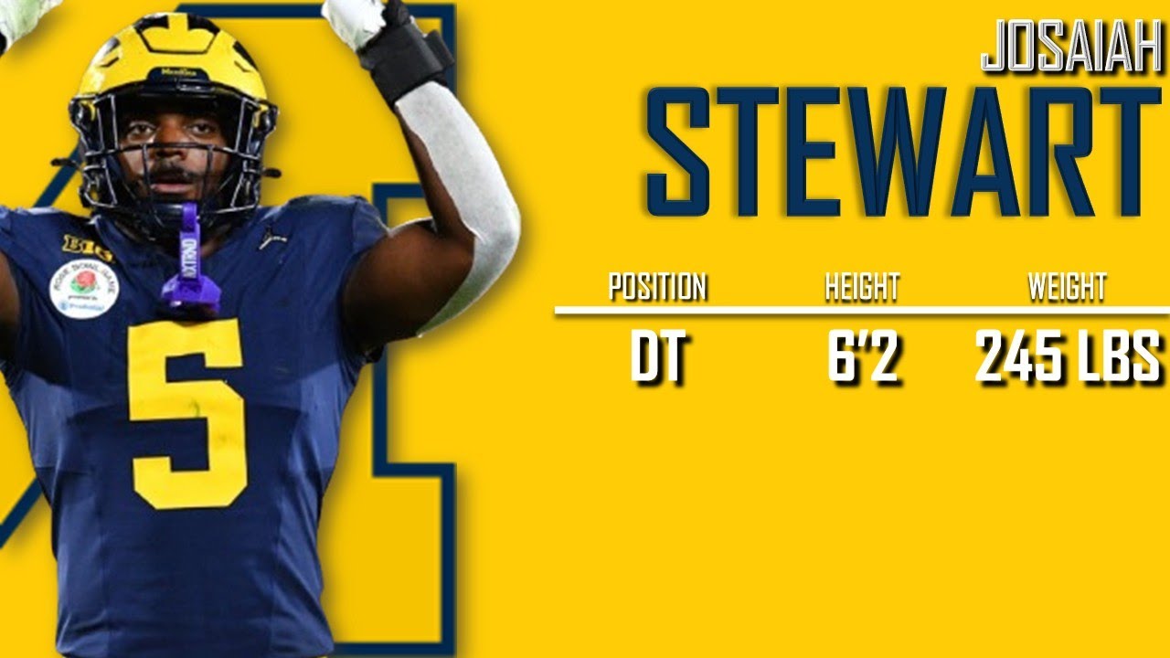 Josaiah Stewart | #𝟘 | Michigan Wolverines Defensive Tackle - YouTube