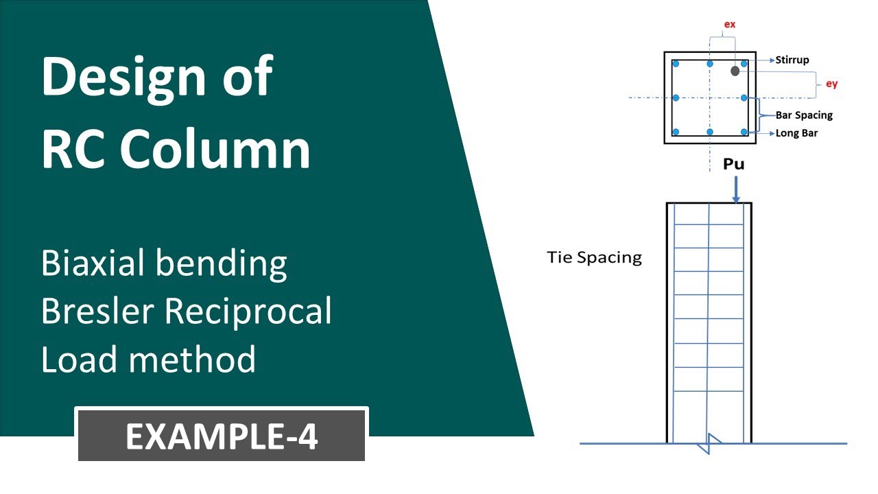4. DESIGN OF RC COLUMN || Bresler Reciprocal Load Method || Example-4 || Bangla Tutorial - YouTube