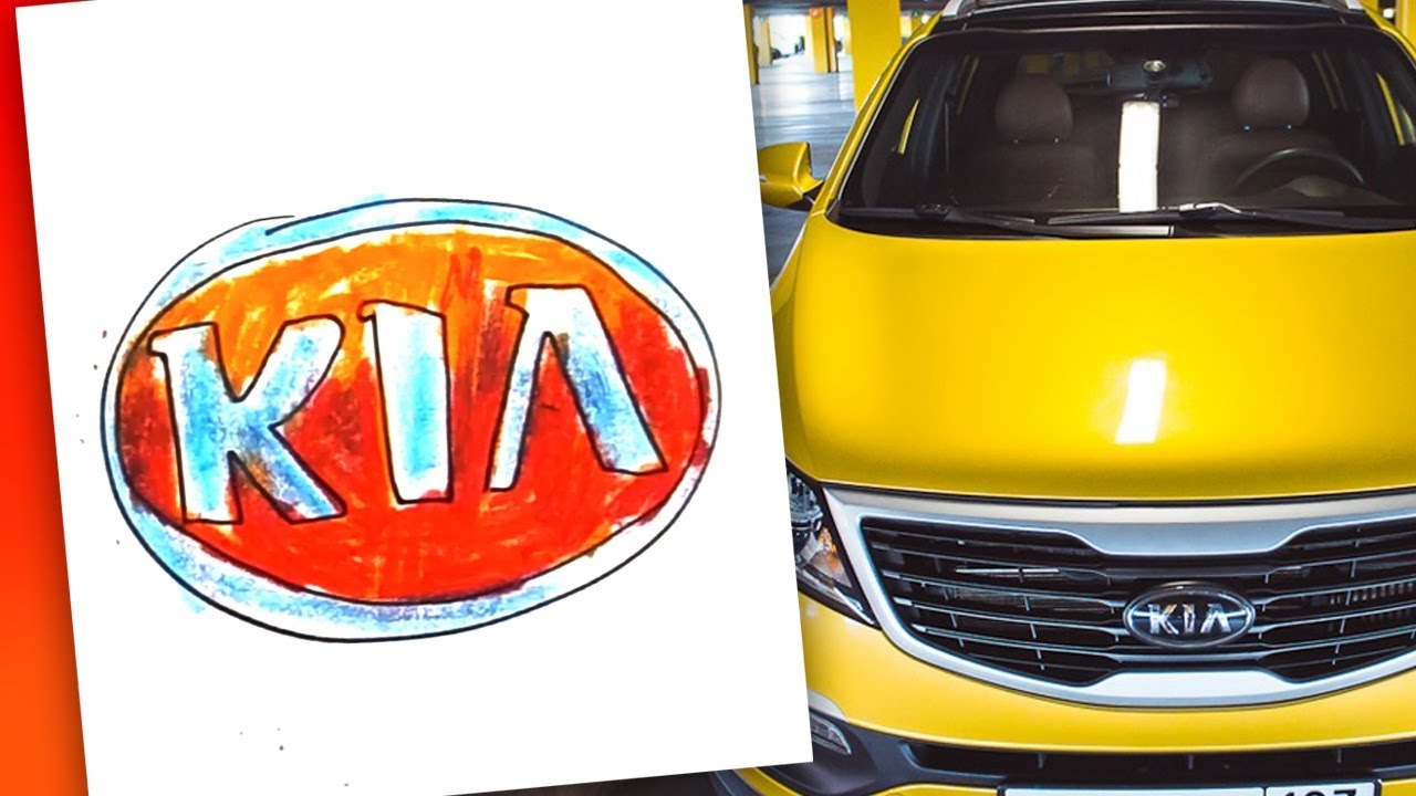 How to draw KIA logo / AUTO LOGO car - YouTube