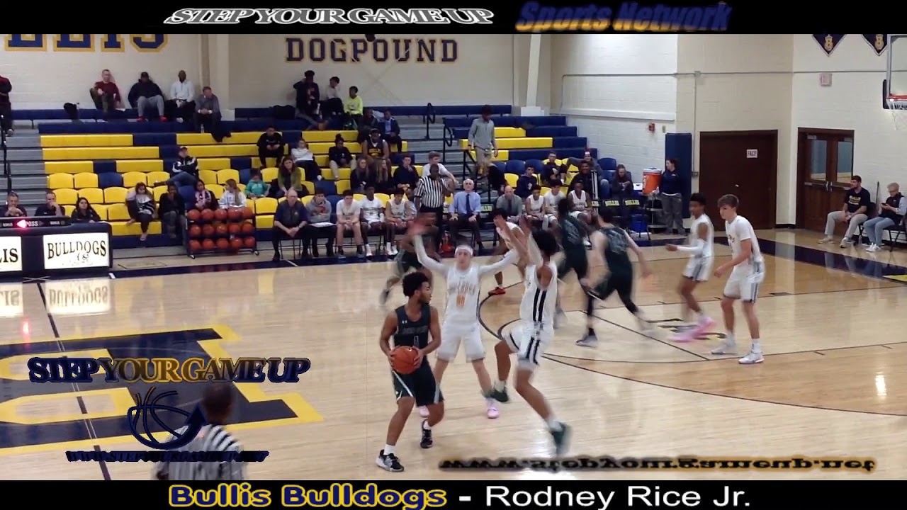 Bullis So. Rodney Rice Jr.'s 2-hand SWING ON RIM dunk & BRING BALL ...