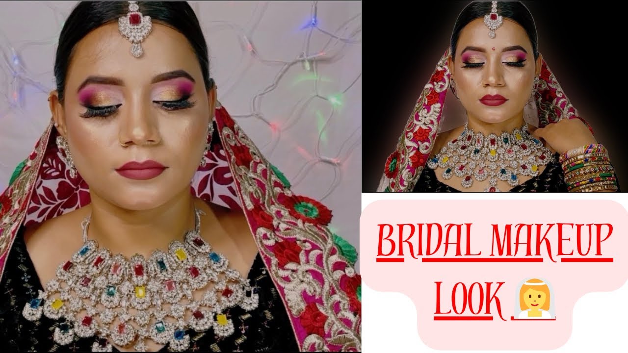 Indian Bridal makeup look, Beautiful Bridal makeup tutorial | Roshni ...