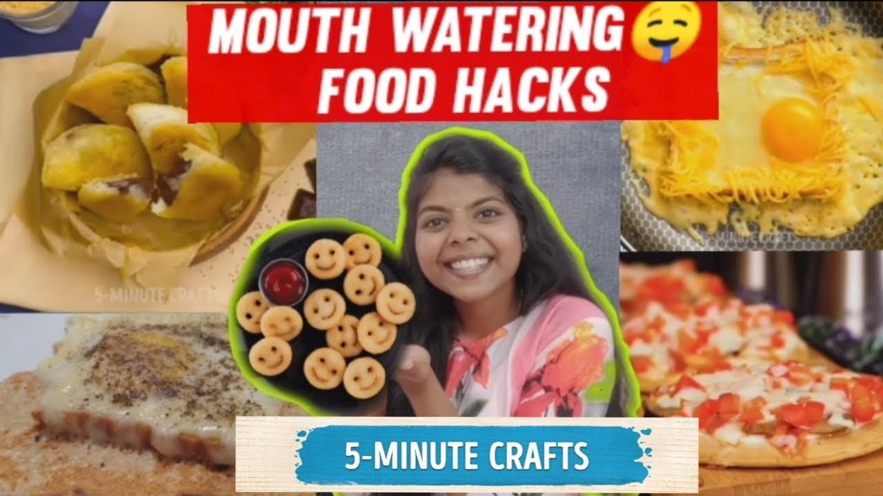 *MOUTHWATERING FOOD HACKS*|Testing out *Viral* FOOD HACKS by 5 Minute ...