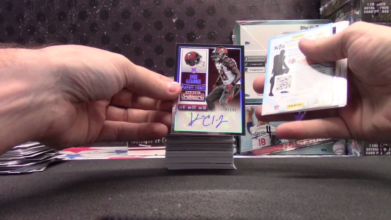 Ben G's 2015 Contenders Football Box Break - YouTube