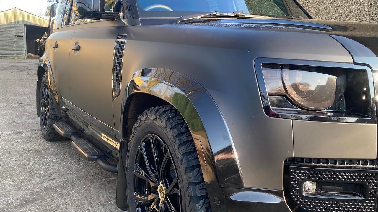 How to wrap a Land Rover Defender customised. - YouTube
