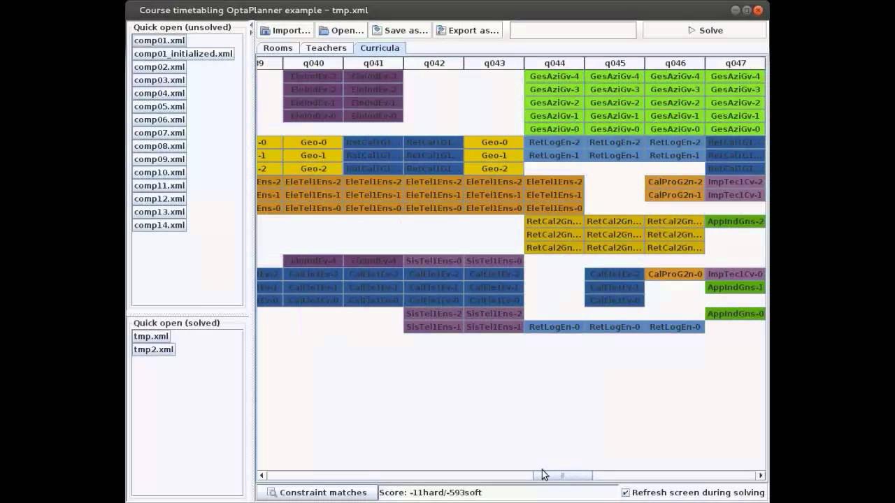 Course Scheduling with OptaPlanner - YouTube