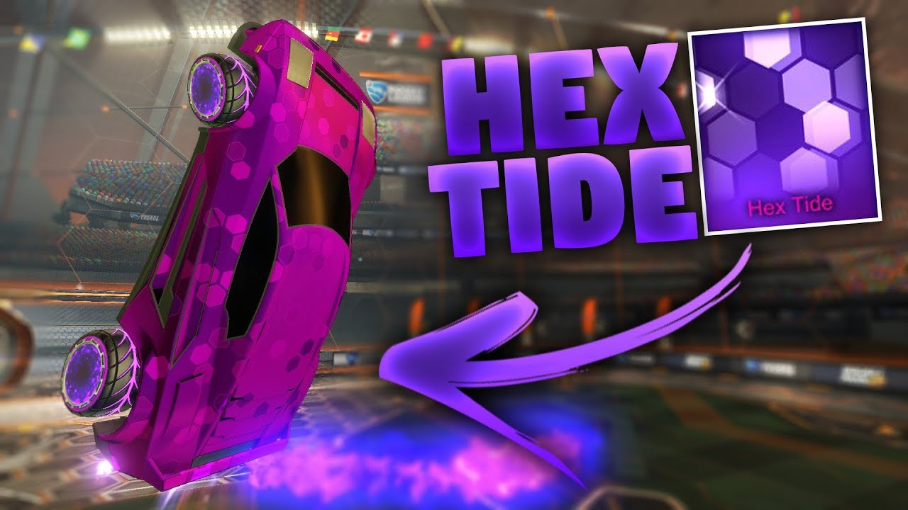 All Painted 'HEX TIDE' Black Market Decals On Rocket League - YouTube