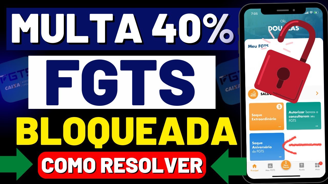 FGTS: Bloqueei A Multa Dos 40%! Como Desbloquear Quem Perdeu O Direito De Sacar? - YouTube