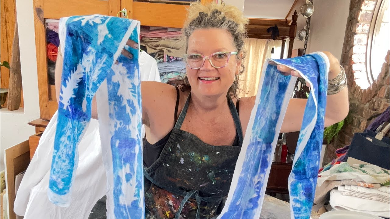 Print your own unique lavender piece of cloth to add to a dress that’s ...