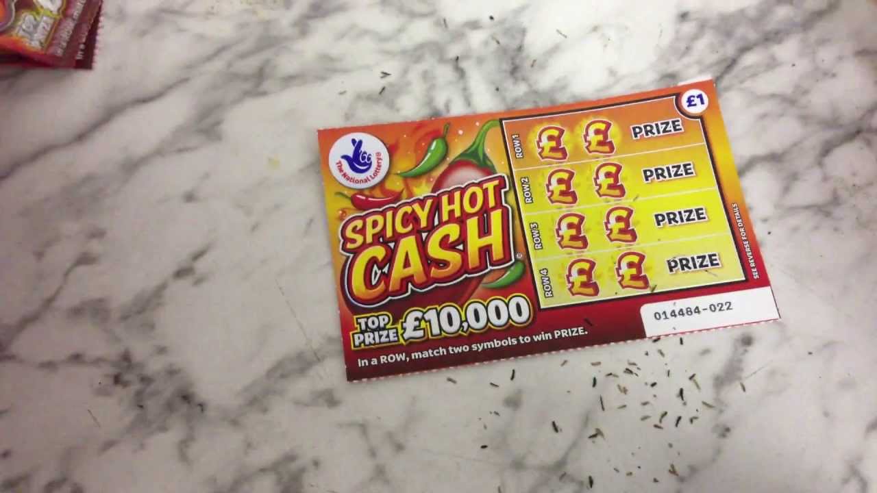 Spicy Hot Cash New Scratchcard from the National Lottery - YouTube