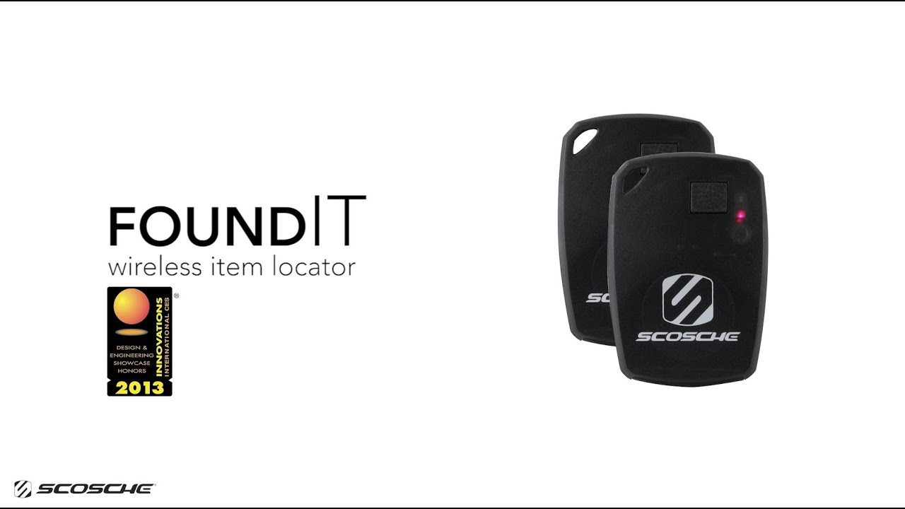 FOUNDIT - Wireless Item Locator with FOUNDIT App - Scosche - YouTube