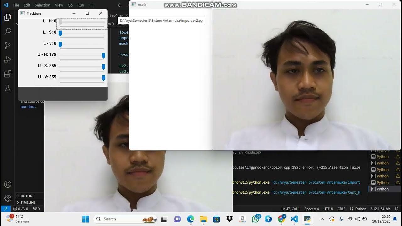 OpenCV dengan metode cascade dan warna - YouTube