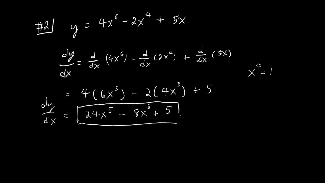 Calculus - Basic Rules of Derivative Practice Problems (PART 1) - YouTube
