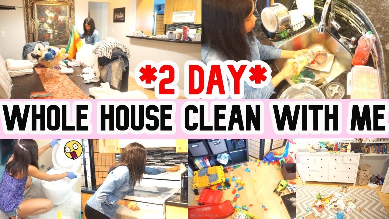 EXTREME WHOLE HOUSE CLEAN WITH ME 2020 | ALL DAY SPEED CLEANING ...