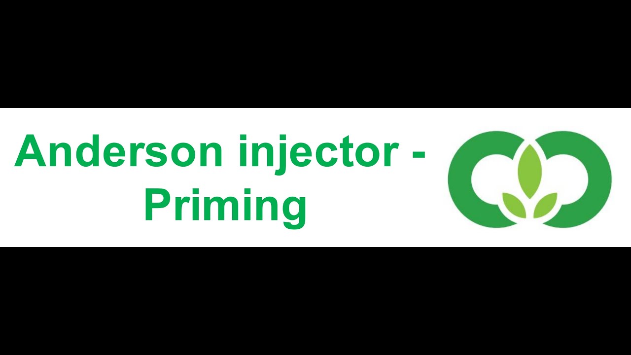 Anderson injector - Priming - YouTube