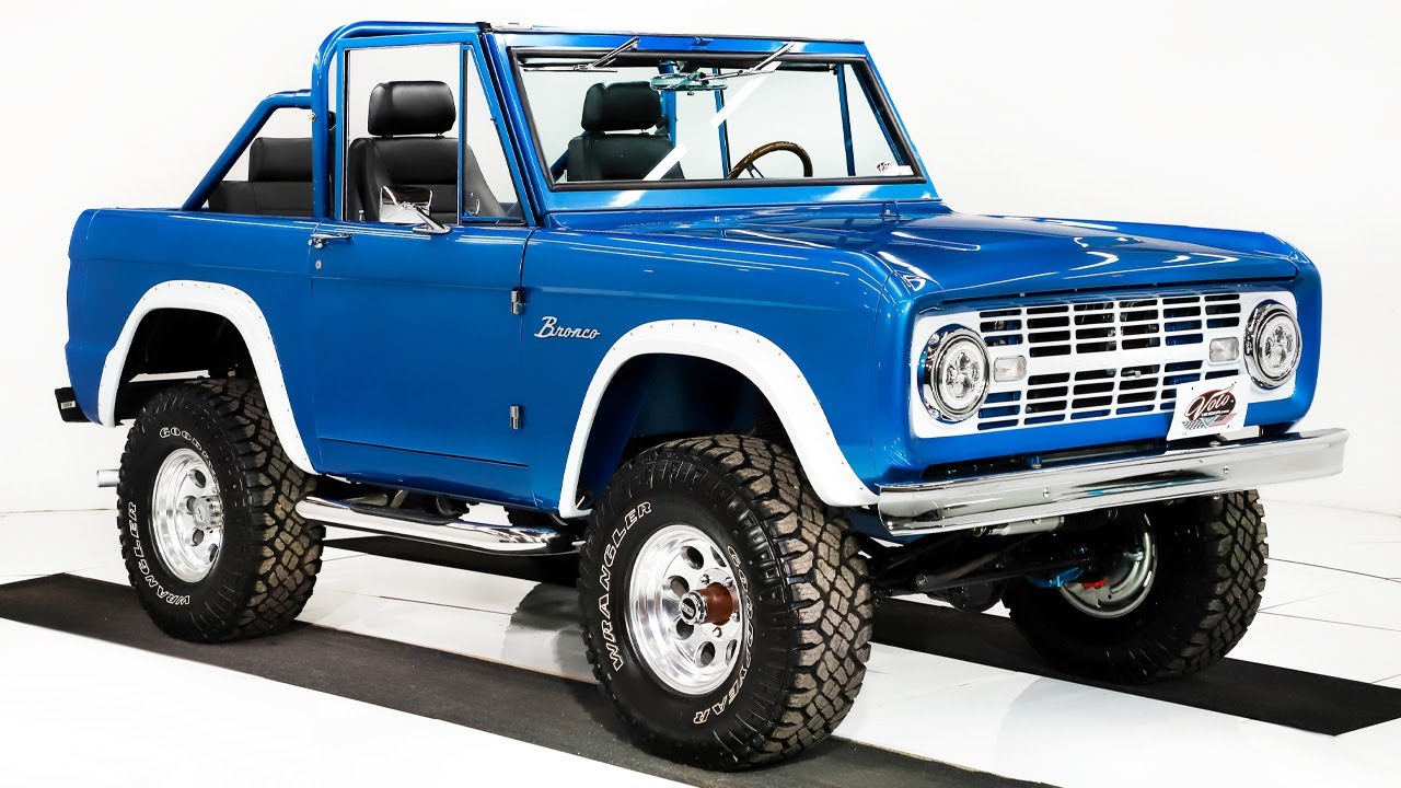 1966 Ford Bronco Custom for sale at Volo Auto Museum (V21727) - YouTube