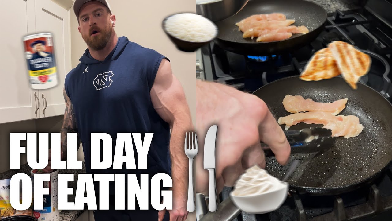 6'7 Bodybuilder Full Day of Eating - YouTube
