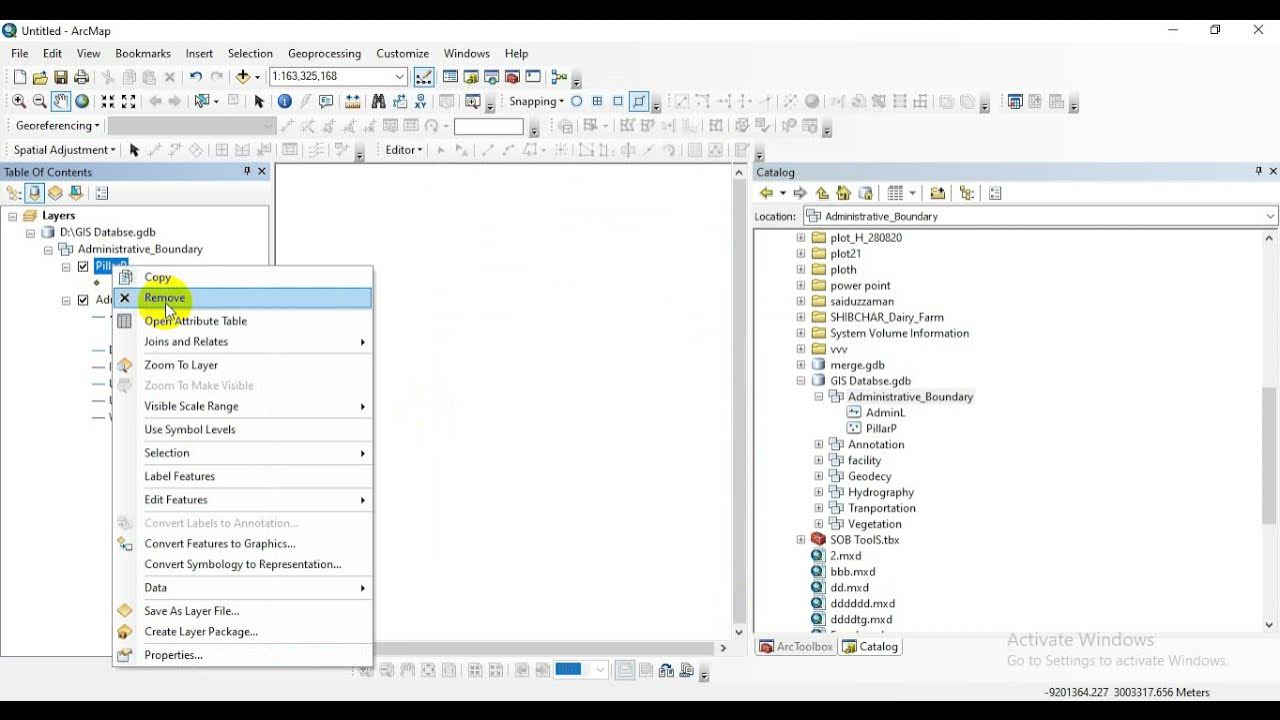 Create GIS Database, Create Schema & import Schema - YouTube
