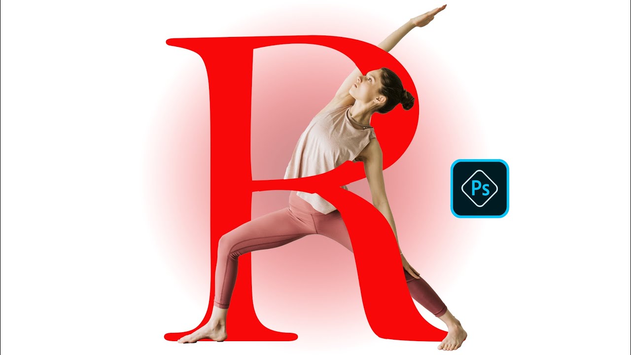 How to Create R Letter Portrait in Adobe Photoshop Tutorial in this ...