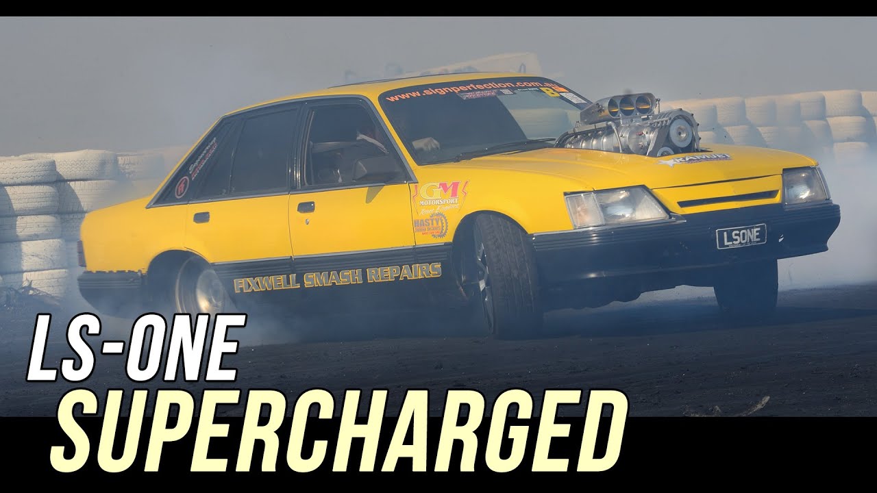 LS-ONE Supercharged V8 Holden burnout - YouTube
