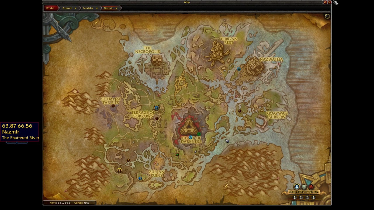 Best Shimmerscale Skinning Farmspot BfA WoW - YouTube