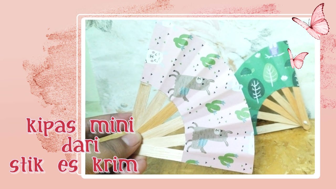 Tutorial Membuat Kipas Mini Dari Stik Es Krim | DIY Mini Kipas - YouTube