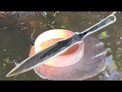 Spear Making | Smart Blacksmith | The sharp spear make from an old bearing