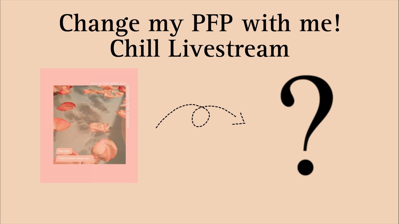 Create a new PFP with me! - YouTube