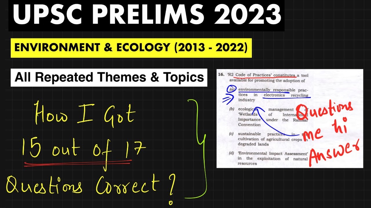 "Predicting the Unpredictable" in Environment for UPSC 2023 - YouTube