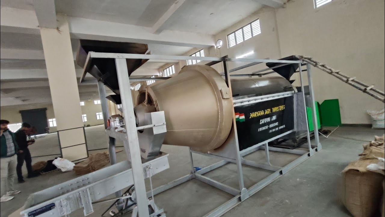 Chana Roaster Machine process #chana +919813866360 #ReGreenfire Pellet ...