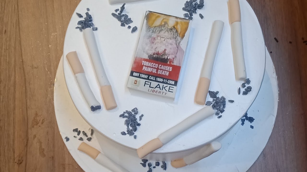 cigarette|| cake||flake liberty cake || fondant || semi fondat ...