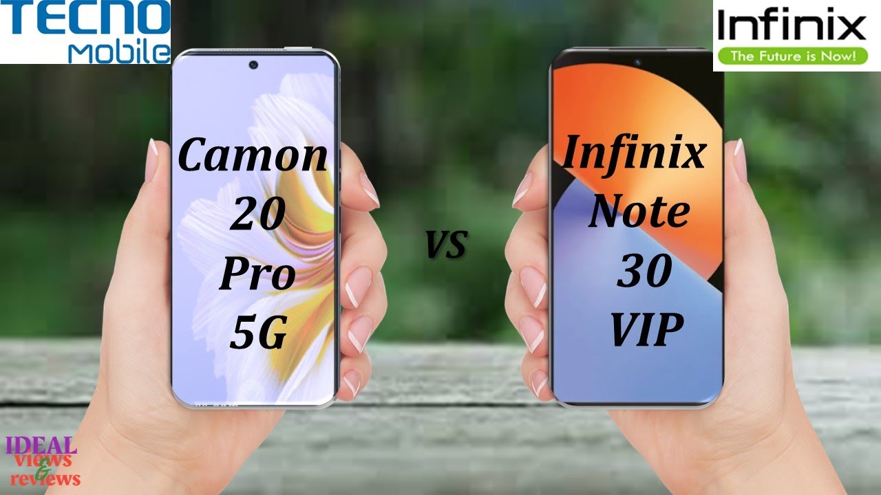 Tecno camon 20 pro 5G vs infinix Note 30 VIP - YouTube