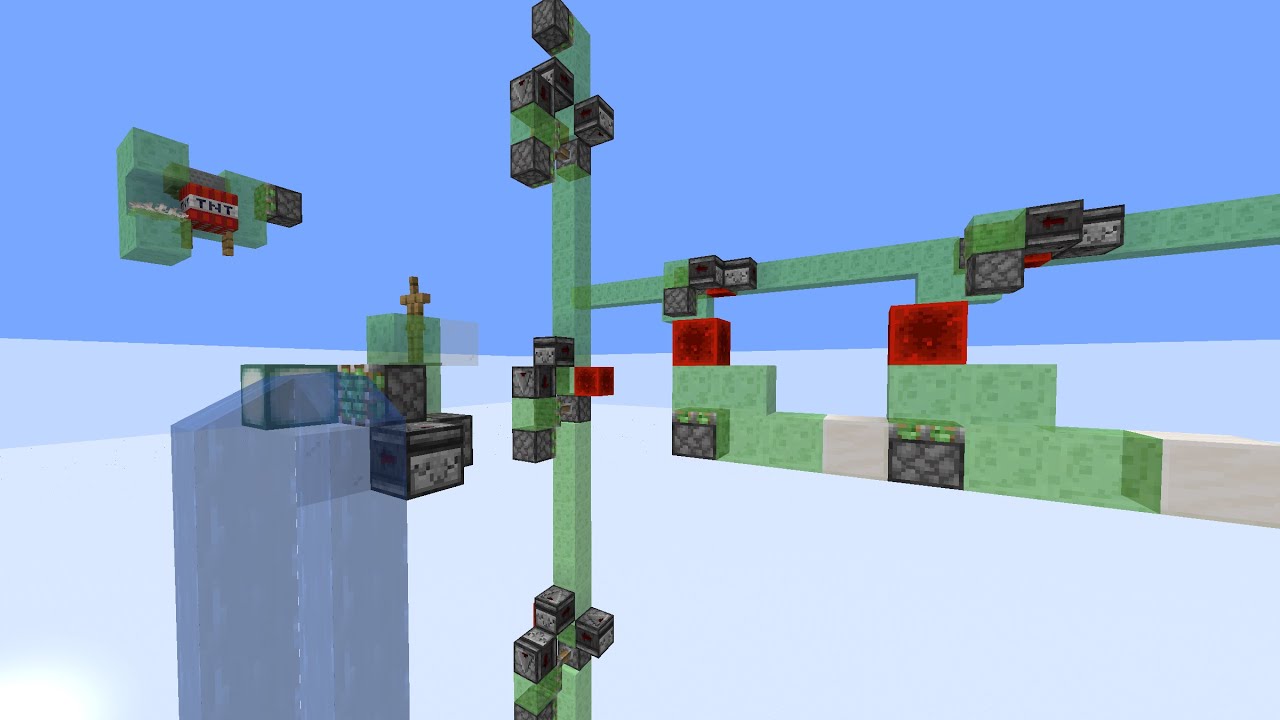 Minecraft Flying Machine Basics #2: BUD wires, movable water, and other ...