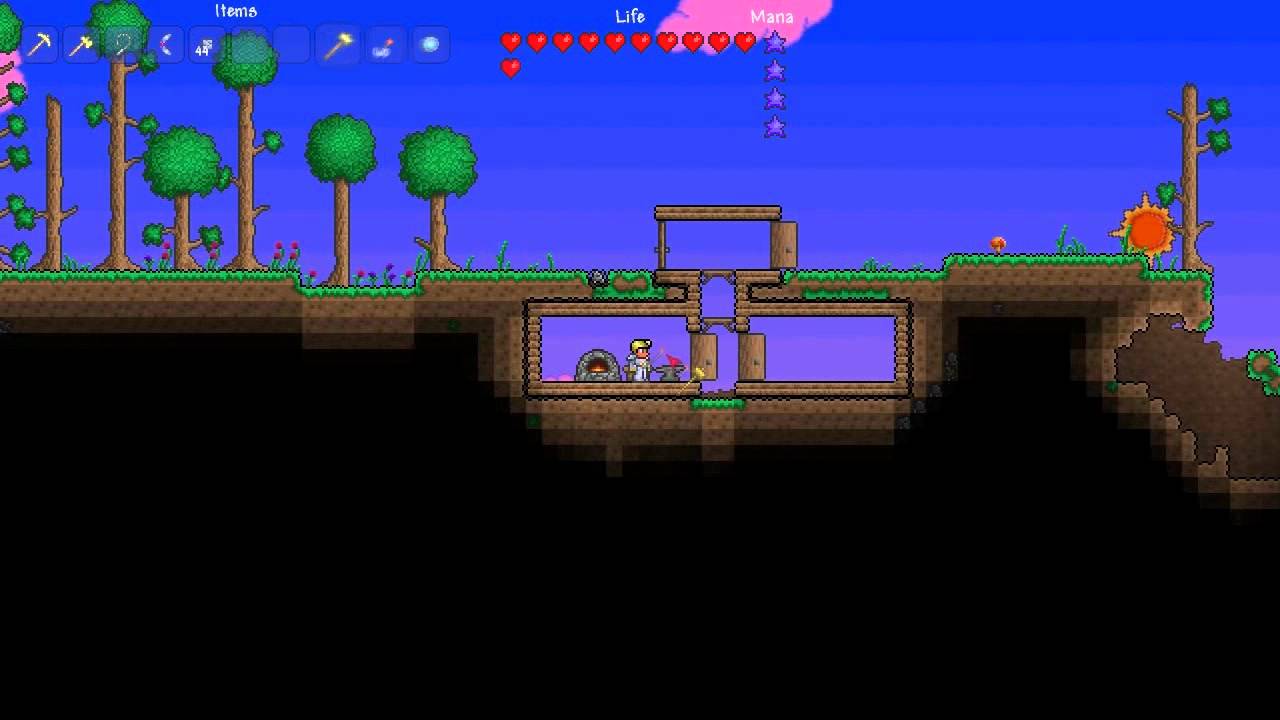 Terraria Underground Bunker - YouTube