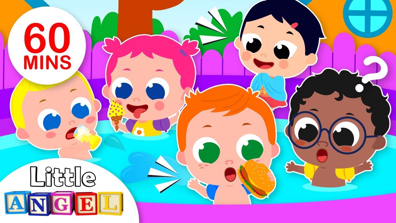 5 Little Babies Swimming in the Pool | Kids Songs & Nursery Rhymes by ...