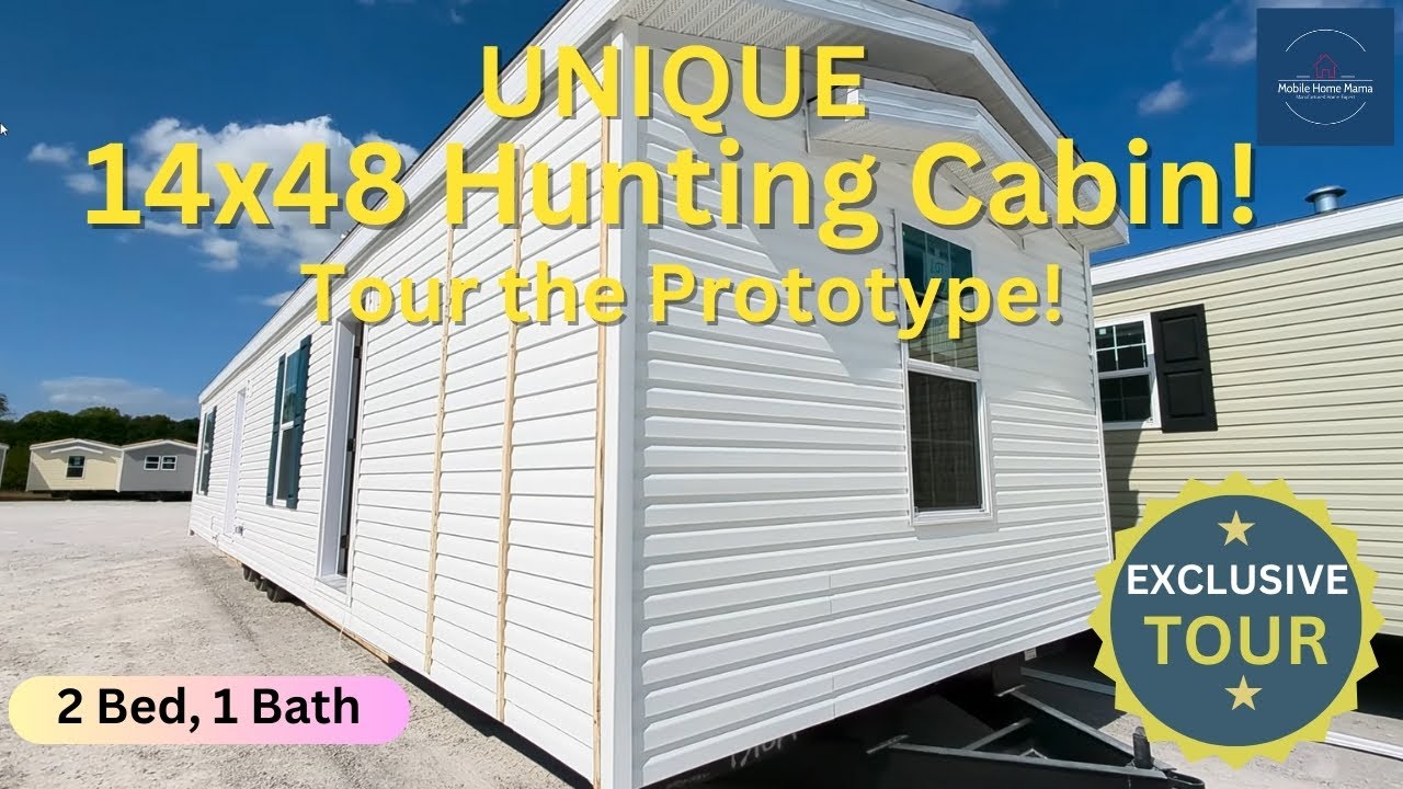 Explore the Unique 14x48 Hunting Cabin Floor Plan: 2 Bed, 1 Bath ...